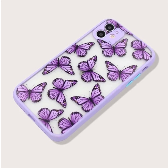Accessories | Iphone 12 Mini Case Purple Butterflys | Poshmark
